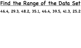 finding the range tes