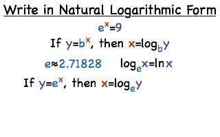 ln4 in exponential form