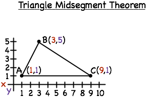 triangle midsegment theorem calculator