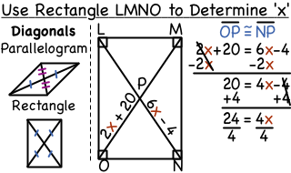 rectangle measurements diagonal