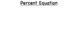 solving percent problems using equations