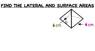 piramide triangular regular area lateral